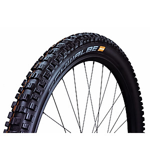 SCHWALBE - Eddy Current E-MTB/MTB and Enduro Tubeless Folding Front Bike Tire | 29 x 2.4 | Evolution, Super Gravity, Addix Soft | Black