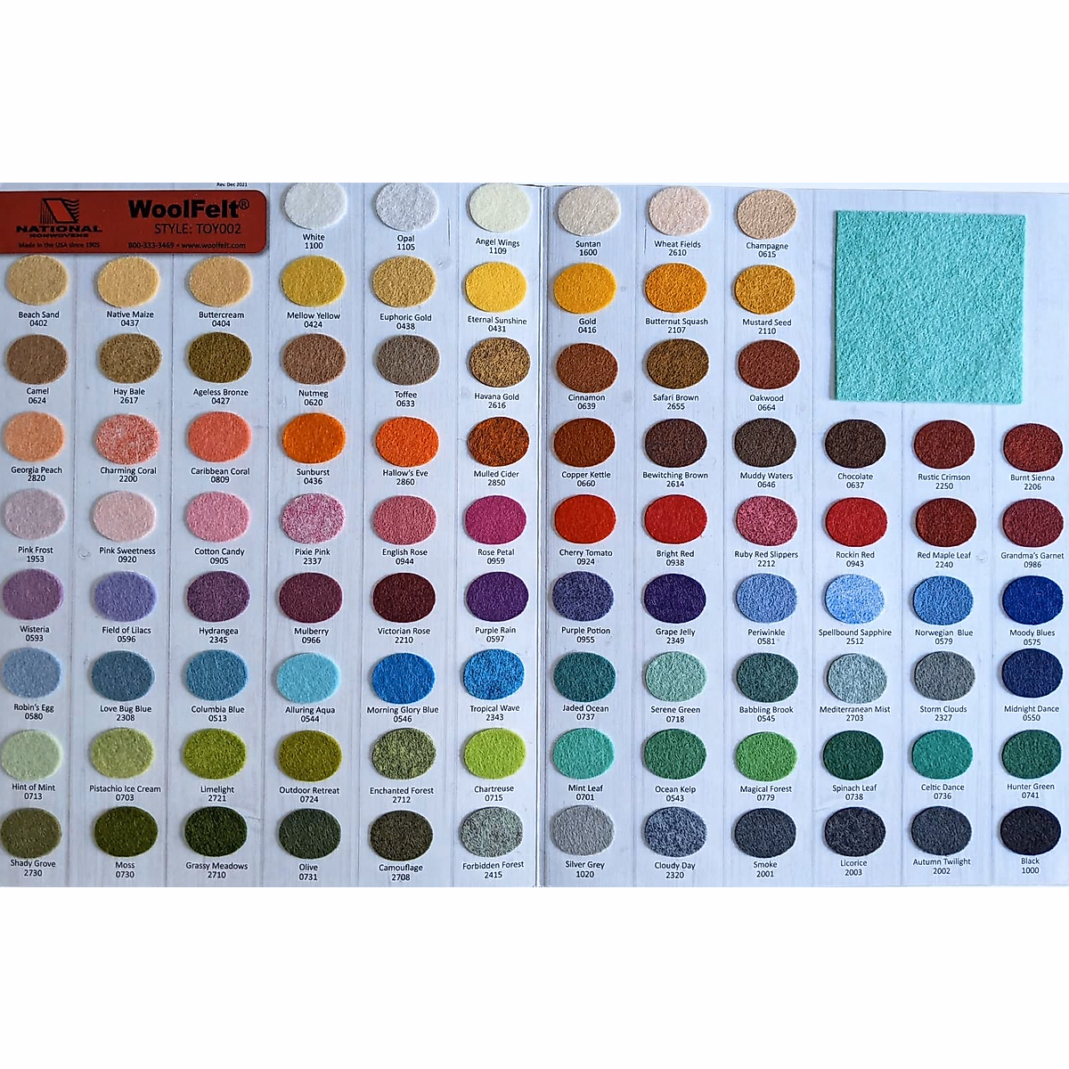 Ageless Bronze Yellow-Brown - Wool Felt Oversized Sheet - 35% Wool Blend - 1 12x18 inch Sheet