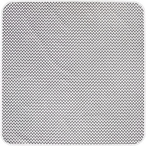 TotsAhoy! Baby Splat Mat for Under High Chair, 51" Waterproof and Washable Spill Mat, Anti-Slip Floor Protector, Baby Play Mat - Grey Chevron
