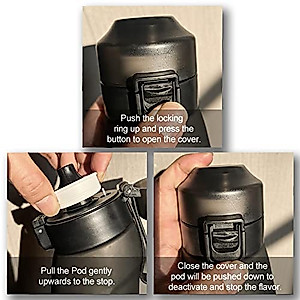 POLAMB 650ml Scent Active Flavoring Water Cup Air Taste Buds Flavored Water Bottle Air Flavored Water Bottle Scent Up Water Cup Sports cola cup ring