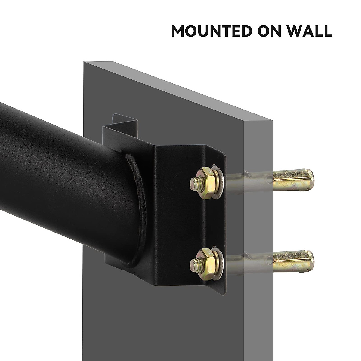 Light Pole Mount, 20" Solar Lighting Mounting Bracket Extension Pole Kitfor Solar Street Light, Lights Fixture Antenna Adaptor Outdoor Arm for Street Light, Wall Mounted Tire, Barn Lamp, Post Tree