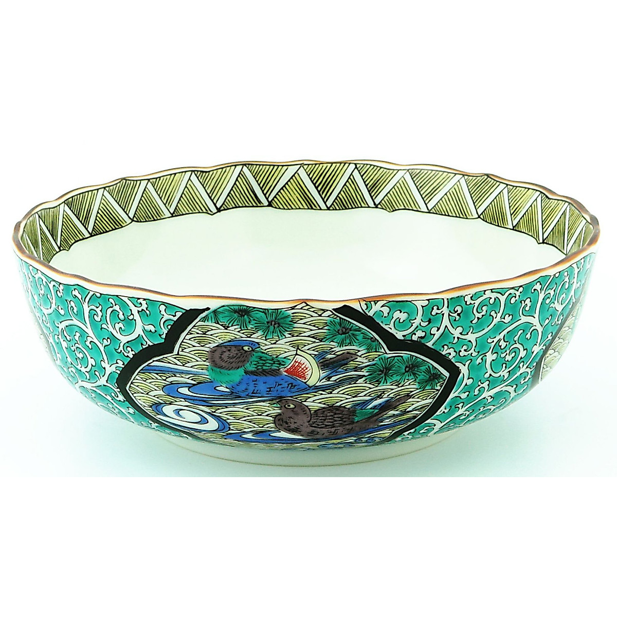 Kutani Ware K4-392 Oshiri Pot No. 5.8