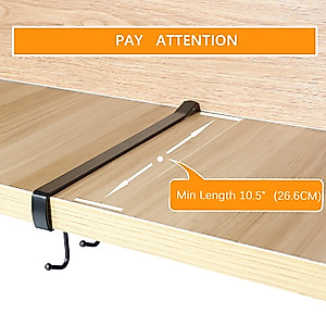 Art Secret 6-Hook Under Cabinet Mug Hanger (a- 3pcs White)