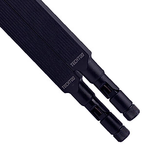 TECHTOO WiFi Antenna 2.4GHz 10 dBi for Wireless Router - Security IP Camera - USB Card Adapter - PCI PCIe Cards - Range Extender - PC Desktop - Drone - Signal Booster (2.4GHz RP-SMA 1-Pack)