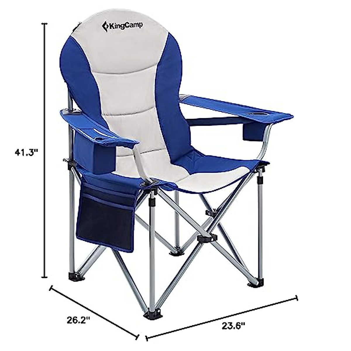 KingCamp KC3888_Navy/Grey Camping Chair, One Size