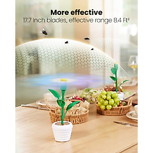 Gaiatop Fly Fans for Tables, Fly Repellent Fans Battery Powered Bug Fan Indoor Outdoor Portable Table Fly Fans for Picnic, Party, BBQ, Kitchen and Restaurants 4 Pack