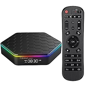 Android 12.0 TV Box, T95Z Plus Android TV Box Allwinner H618 Quadcore 4GB RAM 32GB ROM Support 6K 3D 1080P 2.4/5.0GHz WiFi BT5.0 10/100M Ethernet HDMI 2.0 H.265 Smart TV Box