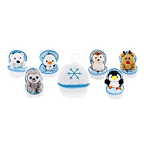 Made by Aliens Snowball Stuffed Surprise Zip Up Stuffed Animal Set – 6 inch Cute & Soft Plush Animal Toy – Perfect for Friends & Family All Ages Halloween Christmas Thanksgiving (Pack of 6)