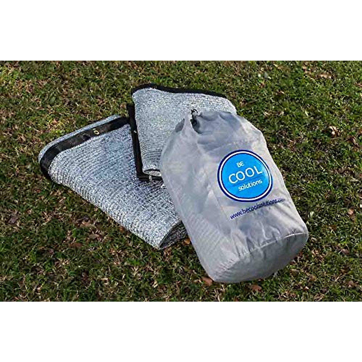 Be Cool Solutions - 70% Reflective Aluminet Sun Shade Cloth (10' x 14')