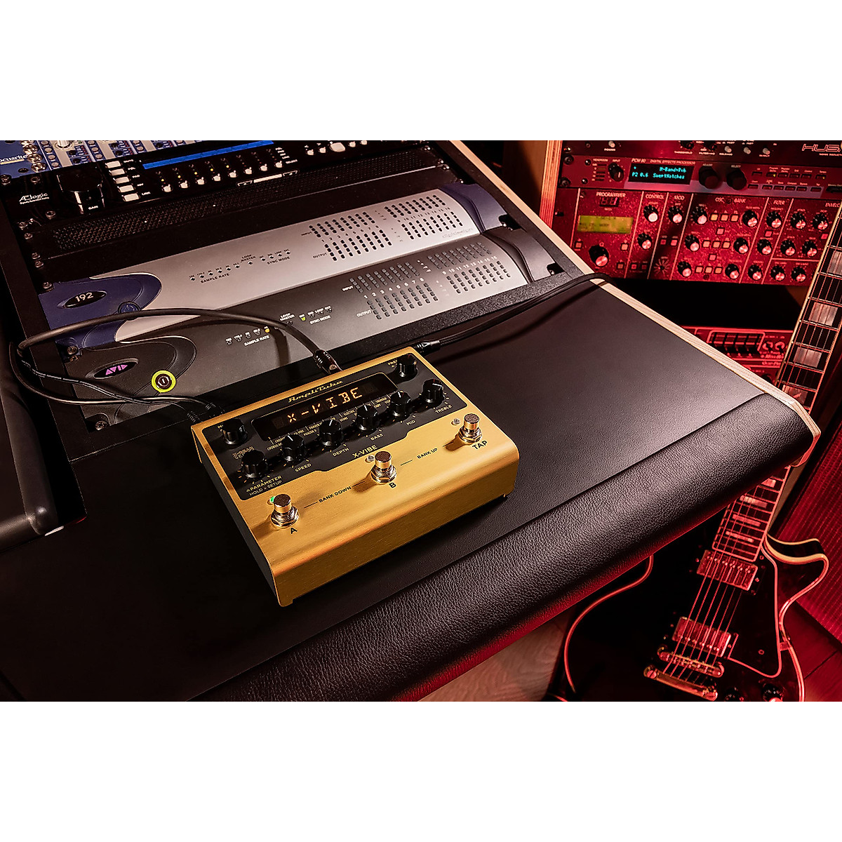 IK Multimedia AmpliTube X-VIBE Yellow Modulation Pedal, 16 iconic effects, true stereo, software integration