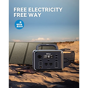 100W Portable Solar Panels, 12V Solar Battery Charger with Adjustable Kickstand, Waterproof IP65 Foldable Solar Panel Kit for RV Camper Home (500W)