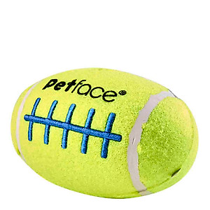 Petface Squeaky Rugby Tennis Ball