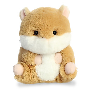 Aurora® Round Rolly Pet™ Frolic Hamster™ Stuffed Animal - Adorable Companions - On-The-Go Fun - Brown 5 Inches
