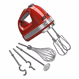 KitchenAid KHM926ER Empire Red 9-Speed Hand Mixer
