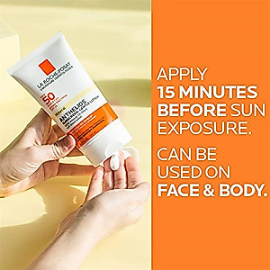 La Roche-Posay Anthelios Mineral Sunscreen Gentle Lotion Broad Spectrum SPF 50, Face and Body Sunscreen with Zinc Oxide and Titanium Dioxide, Oxybenzone & Octinoxate Free, Oil-Free