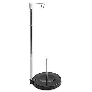 Sew Tech Adjustable Cone Thread Stand Spool Holder for Sewing Machine Embroidery Quilting Serger Machines, Single Thread Stand for Smoother Feed, Large Spool Holder with Steady Heavy Plastic Base