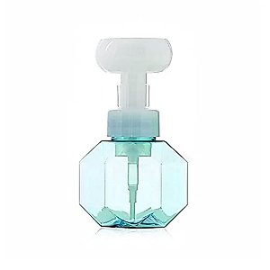 Soap Pump Dispenser 300ml Liquid Soap Dispenser Foaming Pump Flower Shape Foam Empty Bottle Plastic Clear Bottle Shower Gel Bathroom Products Bottles Dispenser (Color : Bigblue Mug)