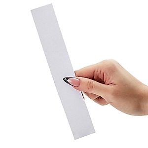 Juvale 300 Pack Money Bands for Cash, Blank Self-Adhesive Currency Straps, Bill Wrappers (White, 7.8x1.2 in)