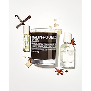 MALIN+GOETZ Women's Dark Rum Candle, Dark Rum, Brown, 9.0 Fl Oz