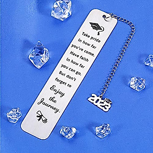 Class of 2023 Graduation Gifts for Her Him Inspirational Bookmarks for Book Lovers Middle High School College Graduation Gifts for Girls Boys Christmas Gifts 2023 Grad Gifts for Women Men Master PHD