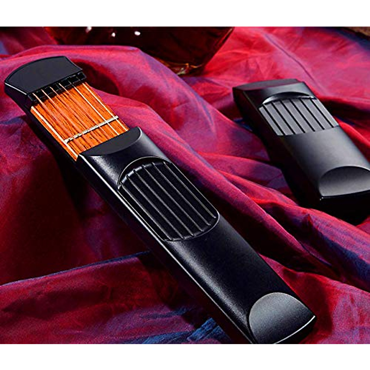 KENGEL Pocket Guitar Practice Neck, Finger Exercise, 4， 6 Fret Portable Guitar Trainer Practice Tool for Beginner Chord Trainer Fingering (4 fret)