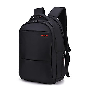 Tigernu Street Style 15.6" Laptop Backpack, Black, 3/4 x 17-inch