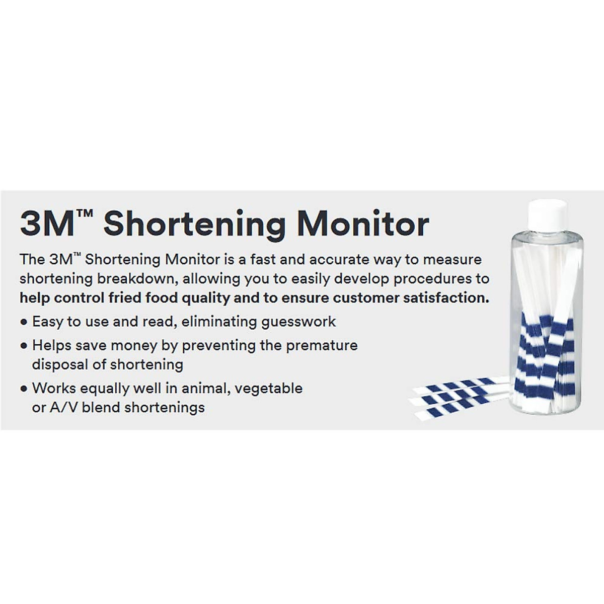 3M Low Range Oil Quality Test Strips 1005, 4 Bottles of 40 Strips