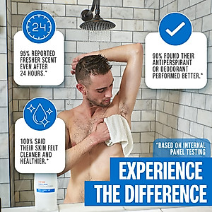 Carpe Exfoliating Underarm Scrub with Odor Protection, Underarm Exfoliator to Improve Deodorant Performance - Energizing Minty Fresh Smell - Armpit Scrub for Women and Men