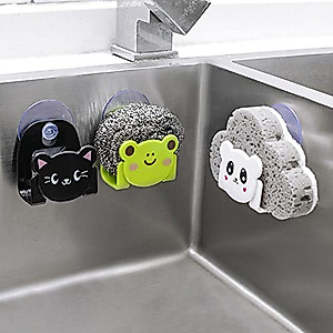 RYGRZJ Sink Rack Kitchen Drainer Rack,Suction Cup Sink Drain Rack Sponge Storage Holder for Kitchen Organizer Bathroom Accessories