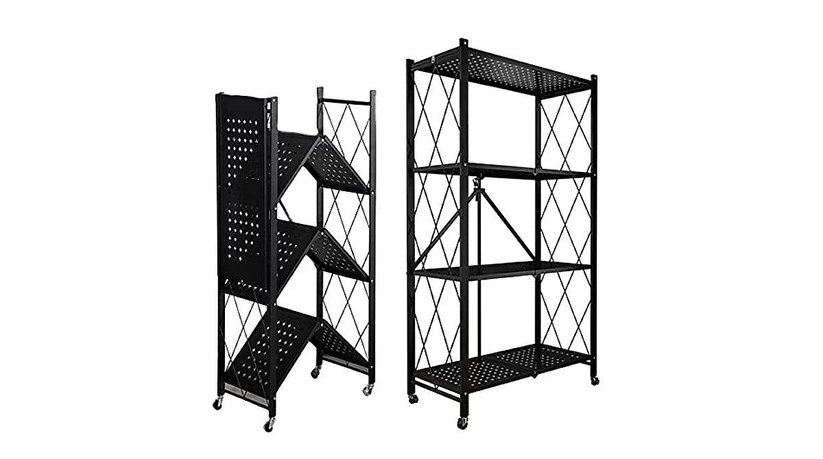 BRIGHTSHOW 4-Tier Heavy Duty Storage Shelves