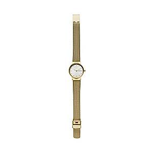 Skagen Women's Freja Quartz Watch with Stainless Steel Mesh Strap, Gold, 12 (Model: SKW2717)