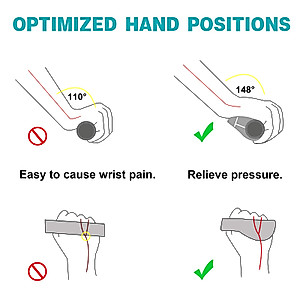 TRELC Antislip Bicycle Handlebars Grips Protector For Bicycle/ Mountain Bike/ Road Bike/ Folding Bike (Black+Grey)