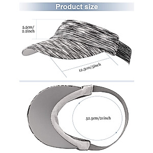 3 Pieces Sports Visor Hats Visor Women Sun Visors Hat for Women Lightweight Quick Dry Hat Elastic Visor Cap Golf Tennis Visor Hat