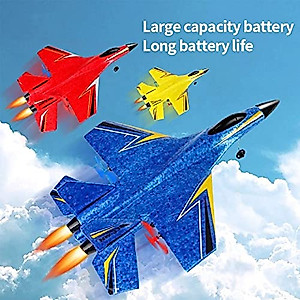Aquard Duck RC Airplane - Multi-Directional Remote Control Plane with Smart Gyroscope, Anti-Collision Silicone Nose RC Plane, Long Battery RC Glider for Kids and Adults (Yellow)