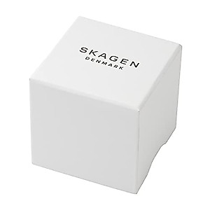 Skagen Women's Signatur Quartz Analog Stainless Steel and Leather Watch, Color: Blue/Rose Gold (Model: SKW2838)