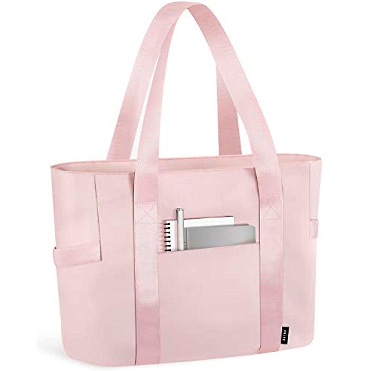 Prite Tote Bag for Women Weekender Bag with Laptop Compartment for Work Nurse School Travel Gym (Pink)