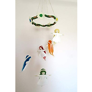 Fairies Mobile for Crib, Waldorf Mobile for Nursery Decor
