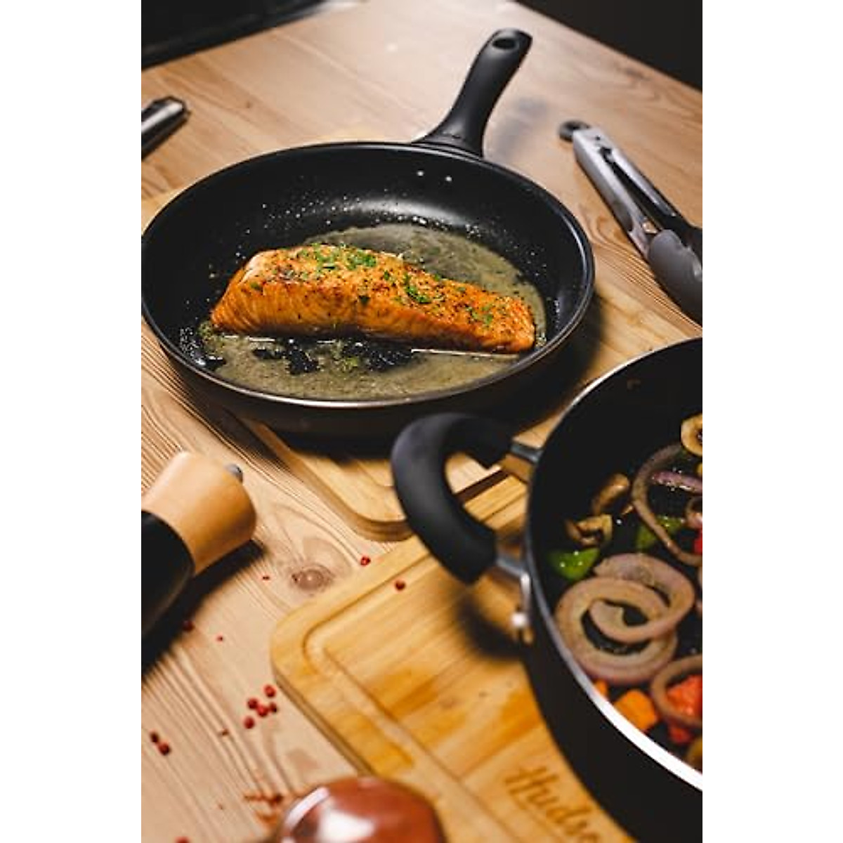 HUDSON BEST KITCHENWARE | Nonstick Black OMELETTE FRY PAN 9.5 inch Cookware