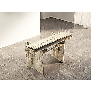 Casabianca Furniture RITZ Vintage White Wash Extendable Console/Dining Table by Talenti Casa,
