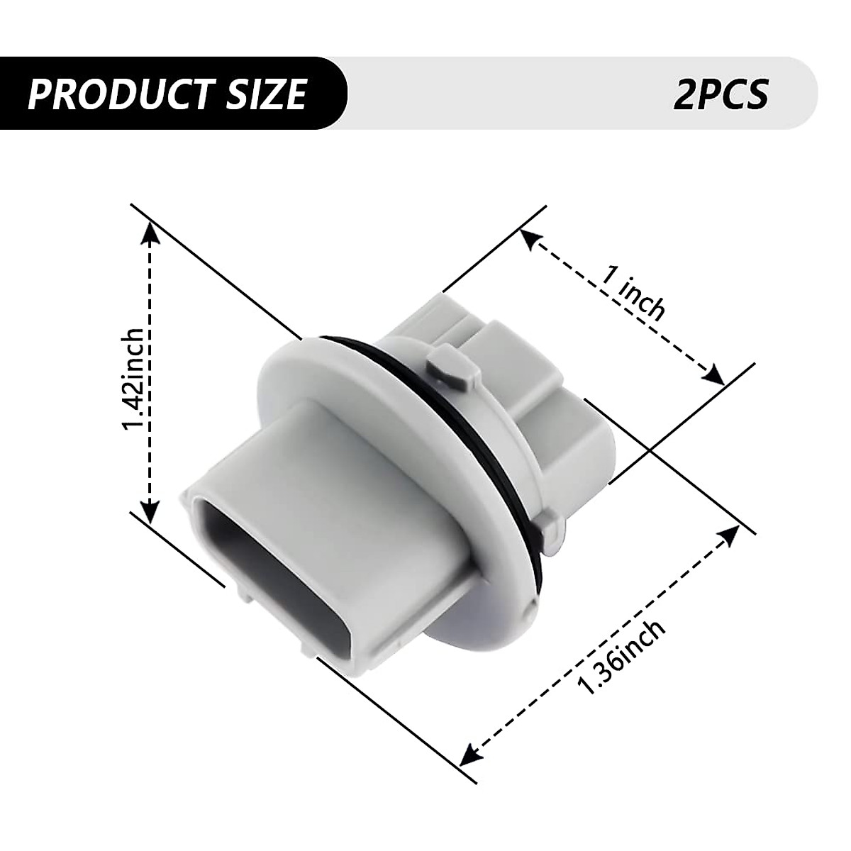 2Pcs Turn Signal Socket,Replaces OEM#90075-60060 Front Turn Signal Bulb Socket Compatible with Toyota 4Runner Tundra Tacoma Sequoia,Professional Car Accessories Turn Signal Assembly