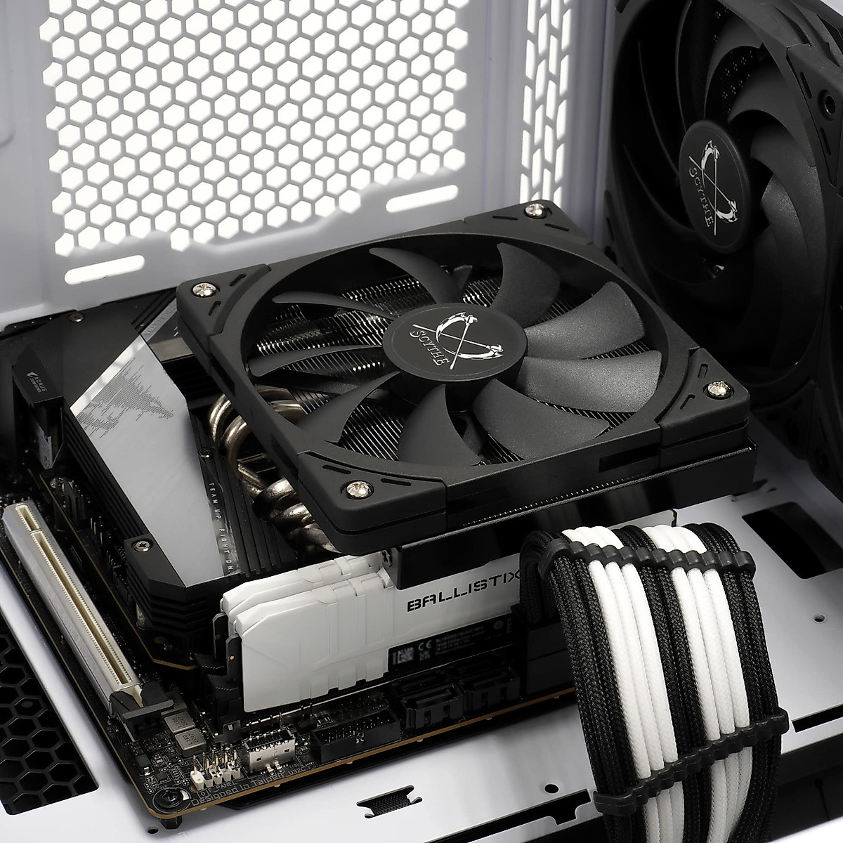 Scythe Big Shuriken 3 Rev.B CPU Air Cooler, 120mm Low Profile (67mm Tall), Intel LGA1700, LGA1151, AMD AM5/AM4/Ryzen