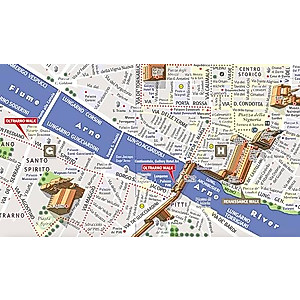 StreetSmart® Florence Map by VanDam ― Laminated pocket size Center City Street Map of Florence Italy with six distinct walking tours showing all ... Edition) Map – 2024 International Edition