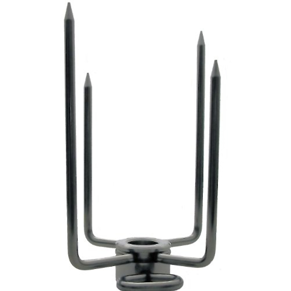 OneGrill Stainless Steel Grill Rotisserie Spit Rod Forks (Fits: 5/8 Inch Hexagon, 1/2 Inch Square, & 11/16 Inch Round)