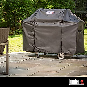 Weber Genesis II 300 Series Premium Grill Cover, Heavy Duty and Waterproof, Fits Grill Widths Up To 59 Inches