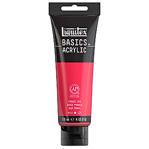 Liquitex BASICS Acrylic Paint, 118ml (4-oz) Tube, Pyrrole Red