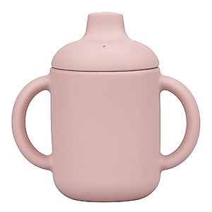 Mintlyfe Baby Sippy Cup, Silicone Trainer Cup Toddler for Boys and Girls, Unbreakable, Spill Proof and Two Handle Learner Cup Sippy Cup for Toddlers, 4oz (Ether)