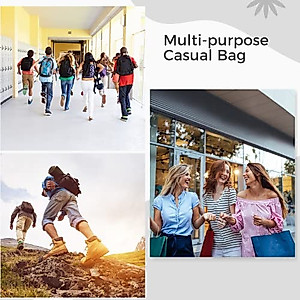 Backpack for Women and Girls, Chic Geometric Design Casual School Bag, Waterproof Oxford Cloth Shoulder Bag, Multi-pocket Large Capacity Backpack for School, Office