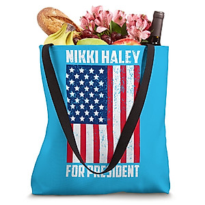 Nikki Haley for President 2024, Republican Nomination flag Tote Bag