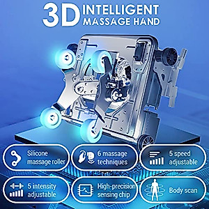 MYNTA 2023 3D Massage Chair Full Body - Zero Gravity Massage Chair Recliner with SL Track, AI Voice Control, LCD Screen, Quick Access Buttons, USB Charger, Auto Body Scan, Bluetooth, Brown