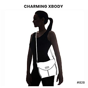 Chala Charming Black Crossbody Bag With Flap Top and Zipper or Shoulder Handbag (Mini Black Cat)